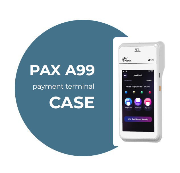 Pax A99 Case | Black | Durable silicone | Terminal protection